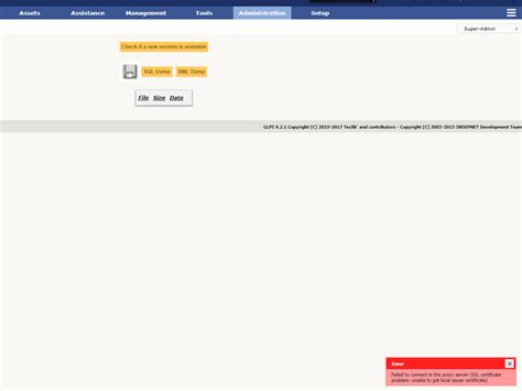 Telemetry Not Working When Proxy Enabled Issue Glpi Project Glpi Github