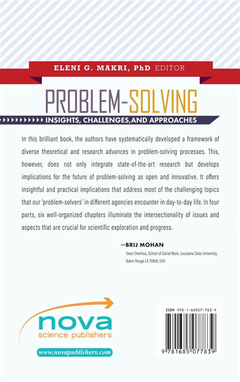 Problem Solving Insights Challenges And Approaches Nova Science