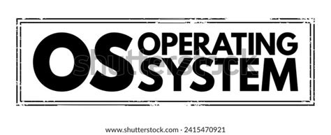 Os Operating System System Software That Stock Vector Royalty Free