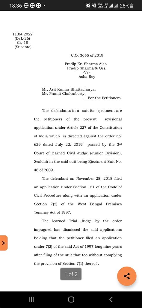 Pramit Chakraborty On Linkedin Assisted Ld Advocate Asit Kumar