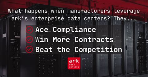 Ark Data Centers On Linkedin Manufacturingit Datacentercompliance Datacenter