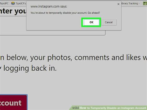 How To Temporarily Disable An Instagram Account 9 Steps