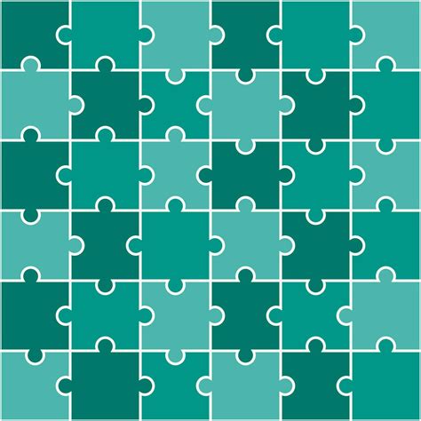 Green Jigsaw Pattern Jigsaw Line Pattern Jigsaw Seamless Pattern Decorative Elements