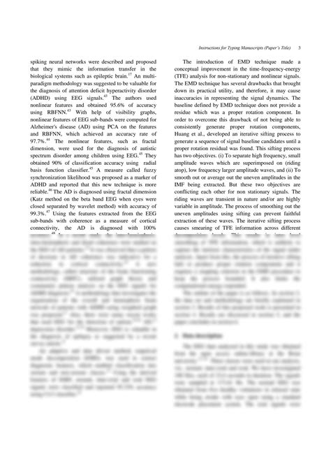 Solution 2013 380 Application Of Intrinsic Time Scale Decomposition Itd To Eeg Signals For