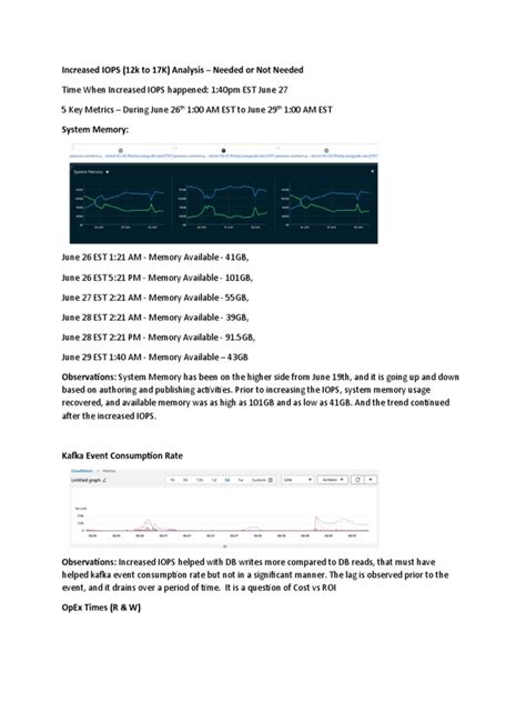 Iops Analysis Pdf Information Technology Management Information