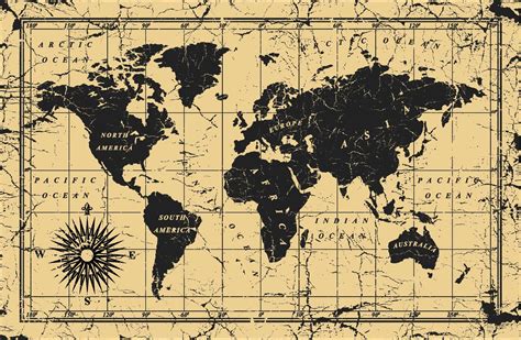 Compass Rose World Map