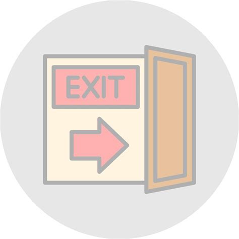 Exit Vector Icon Design 21257754 Vector Art At Vecteezy