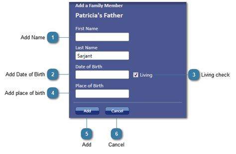 Topic Adding Additional Family Members