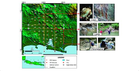 Overlay Of Oil Seepage Data Distribution And Jati 1 Exploration Well Download Scientific