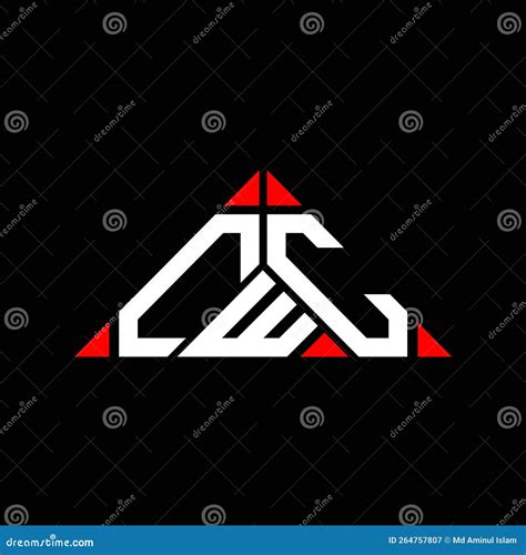 Cwc Letter Logo Creative Design With Vector Graphic Stock Vector Illustration Of Symbol