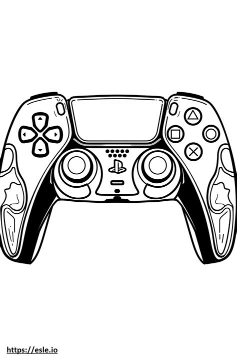 Ps5 Controller Coloring Page
