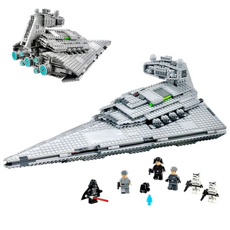 Конструктор Звездные войны набор Боевой Космический Корабль Разрушитель 1359 деталей 6 фигурок