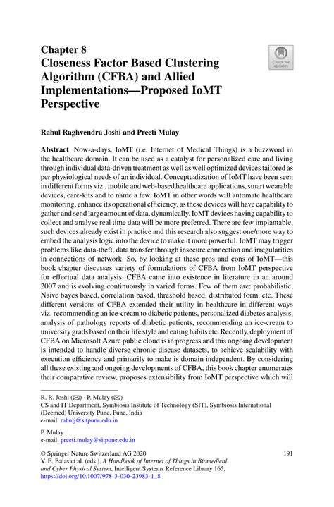 Pdf Closeness Factor Based Clustering Algorithm Cfba And Allied Implementations—proposed
