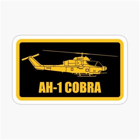 Ah 1 Cobra Patch Sticker By Tgstudios Redbubble