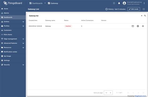 Iot Gateway Remote Configuration Thingsboard Iot Gateway
