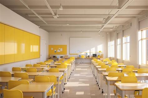 Premium Ai Image Future Stake Yellow Class Room