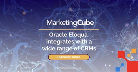 Considerations When Integrating Eloqua With Your Crm Marketing Cube Connected Capability