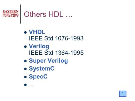 Hardware Description Languages Introduction To Vhdl 1