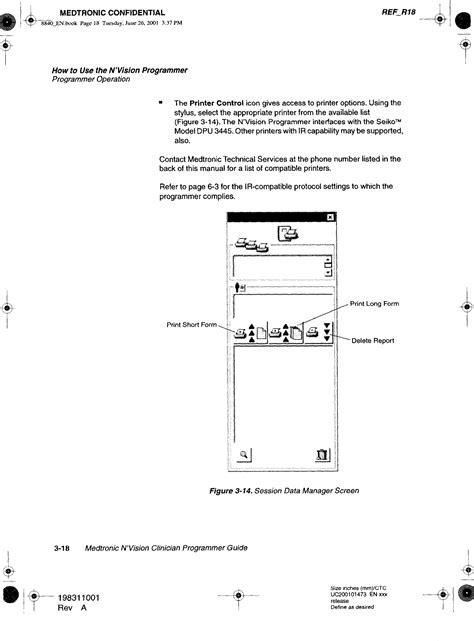 Medtronic 8840 N Vision Clinician Programmer Model 8840 User Manual Unknown
