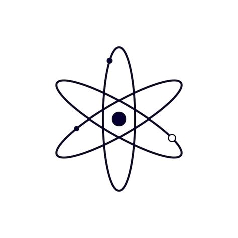 Premium Vector Nucleus Atom Science Icon Vector Illustration
