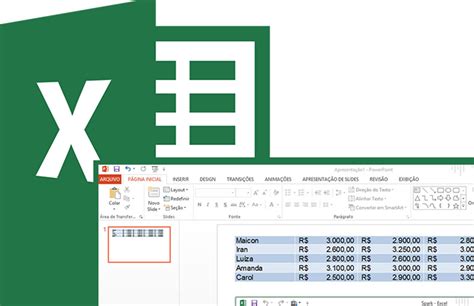 Inserindo Uma Planilha Do Excel No Powerpoint Ou Word