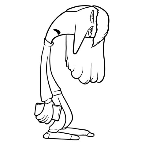 Learn To How To Draw Ennui From Inside Out 2 An Easy Guide Easy Cartoon Characters Easy