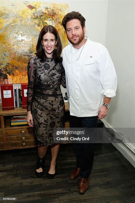 Ceo Michelle Peluso And Chef Scott Conant Attend An Exculsive News