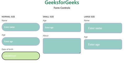 Bootstrap5 Form Controls Sass Geeksforgeeks