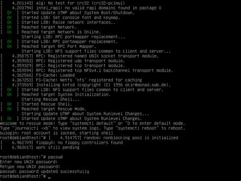 how to reset root password on debian 8 jessie ⋆ sysadminstuff