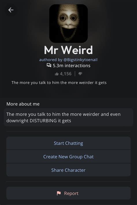 Has Anyone Text This Bot I Dont Find Him Weird Just Normal R Characterai