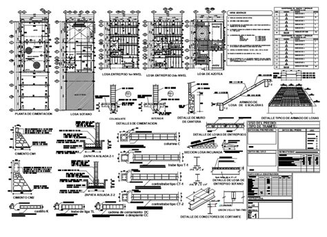 School Building Several Constructive Structure Details With Foundation Dwg File Cadbull