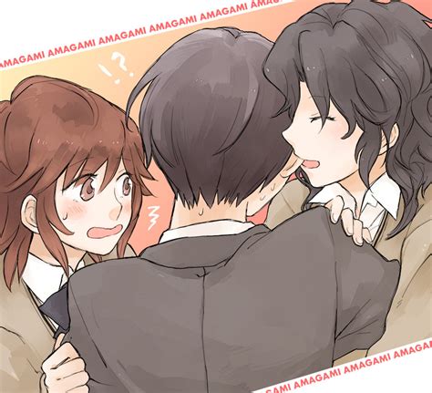 Tanamachi Kaoru Sakurai Rihoko And Tachibana Junichi Amagami Drawn