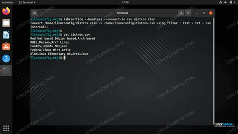 Linux에서 xlsx Excel 형식 파일을 CSV로 변환