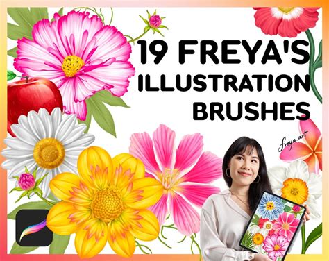 Procreate Brushes Set Digital Brush Pack 19 Freya S Etsy