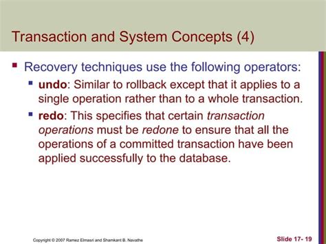 Chapter3 Ppt Introduction To Transaction Processing Concepts And Theory Ppt