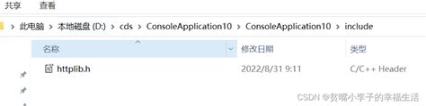 VC cpp httplib CSDN博客