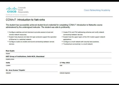 Riya Gupta On Linkedin Cisconetworkingacademy Network Cisco