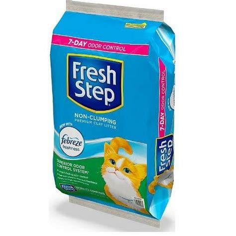 Fresh Step Non Clumping Premium Clay Cat Litter Febreze Fresh Scented