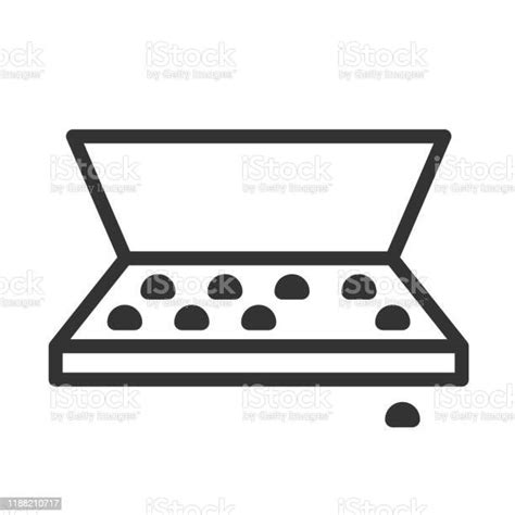 흰색 배경에 격리 된 초콜릿 벡터 아이콘 상자입니다 웹 모바일 앱 및 Ui 디자인을위한 초콜릿 사탕 개요 벡터 아이콘 가득 찬에 대한 스톡 벡터 아트 및 기타 이미지