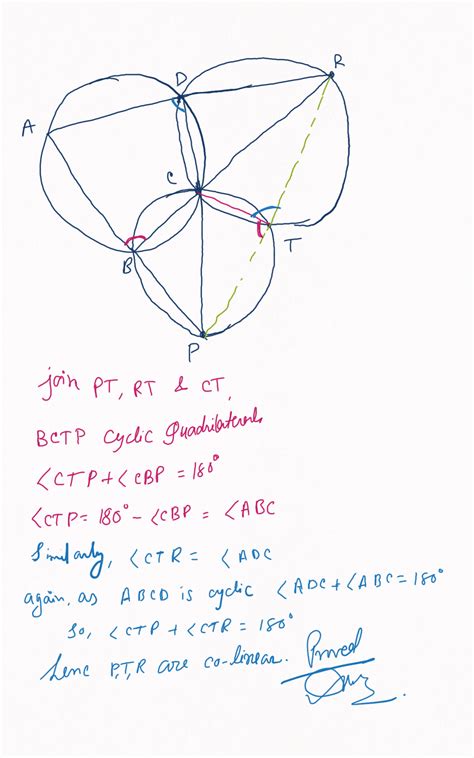 Update Ans Class 10 Cyclic Quadrilateral Abcd Is A Cyclic