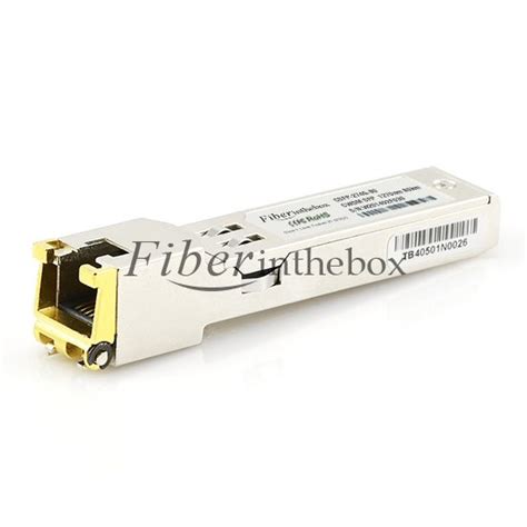10 100 1000BASE T Gigabit Ethernet SGMII Interface 100m Copper SFP Optical Transceiver