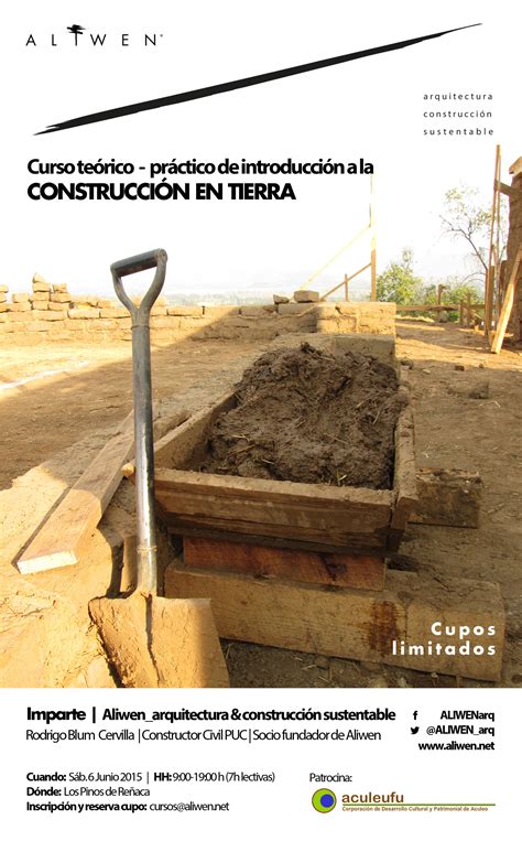 Curso Taller Introducción A La Construcción En Tierra En Reñaca ¡sorteamos Un Cupo Cerrado