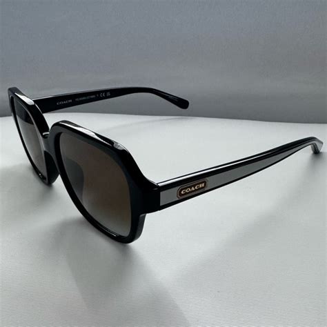 Coach Accessories Coach Hc8335u Black Oversized Square Sunglasses