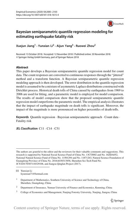 Bayesian Semiparametric Quantile Regression Modeling For Estimating Earthquake Fatality Risk