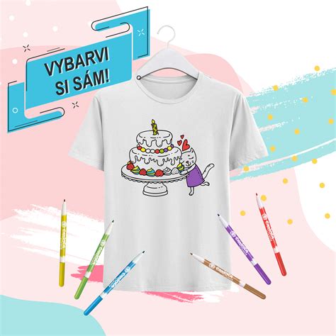 Dětské Tričko Vybarvi Si Sám Dort Vsechnydarky Cz