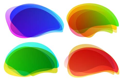 Premium Vector Abstract Blur Shapes Purple Color Gradient Iridescent Colors Effect Soft