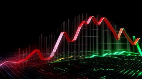 빨강 및 녹색 화살표 그래프가 있는 암호 화폐 개념 3d 비트코인의 변동 가격 상승 그래프를 올리다 수익 성장 배경 일러스트 및 사진 무료 다운로드 Pngtree