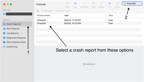 Enabling Crash Dumps Drawpile