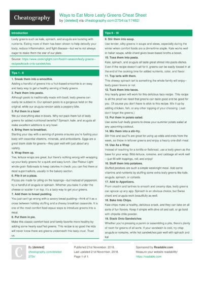 35 Diet Cheat Sheets Cheat Sheets For Every Occasion