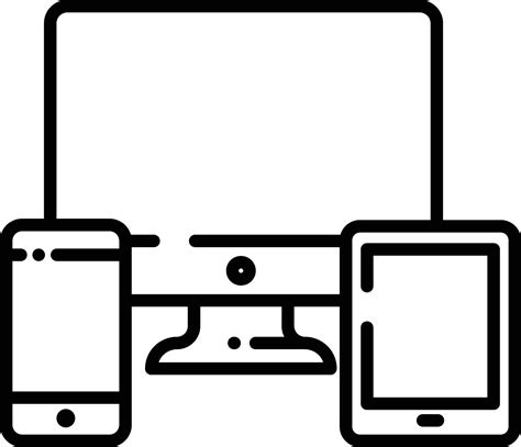 Multiple Devices Outline Illustration 43764977 Vector Art At Vecteezy
